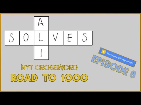 Regular dude tries to reach a 1000 streak on the NYT Crossword: Episode 8