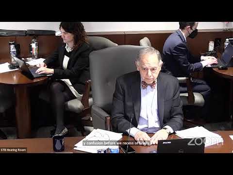 STB Oversight Hearing Pertaining to Union Pacific Railroad Company’s Embargoes, EP 772 (Day 1)