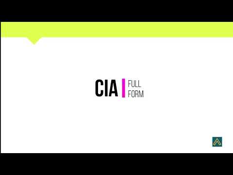 Full Form Of CIA