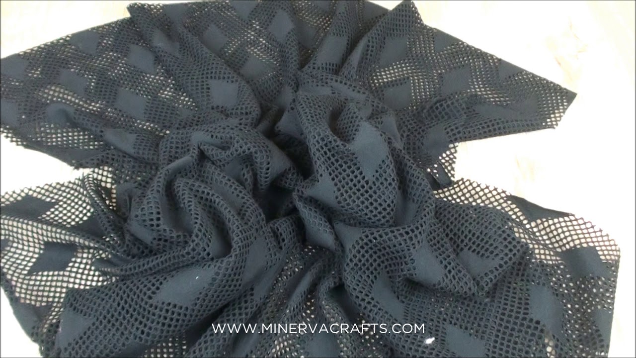 Fishnet Mesh Fabric Black