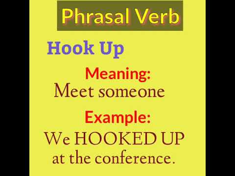 Hook Up | Phrasal Verb: Hook Up | Phrasal Verb "Hook Up" with Meaning & Examples | #shorts