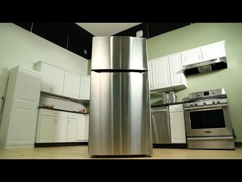 This LG top freezer fridge is as big as they come
