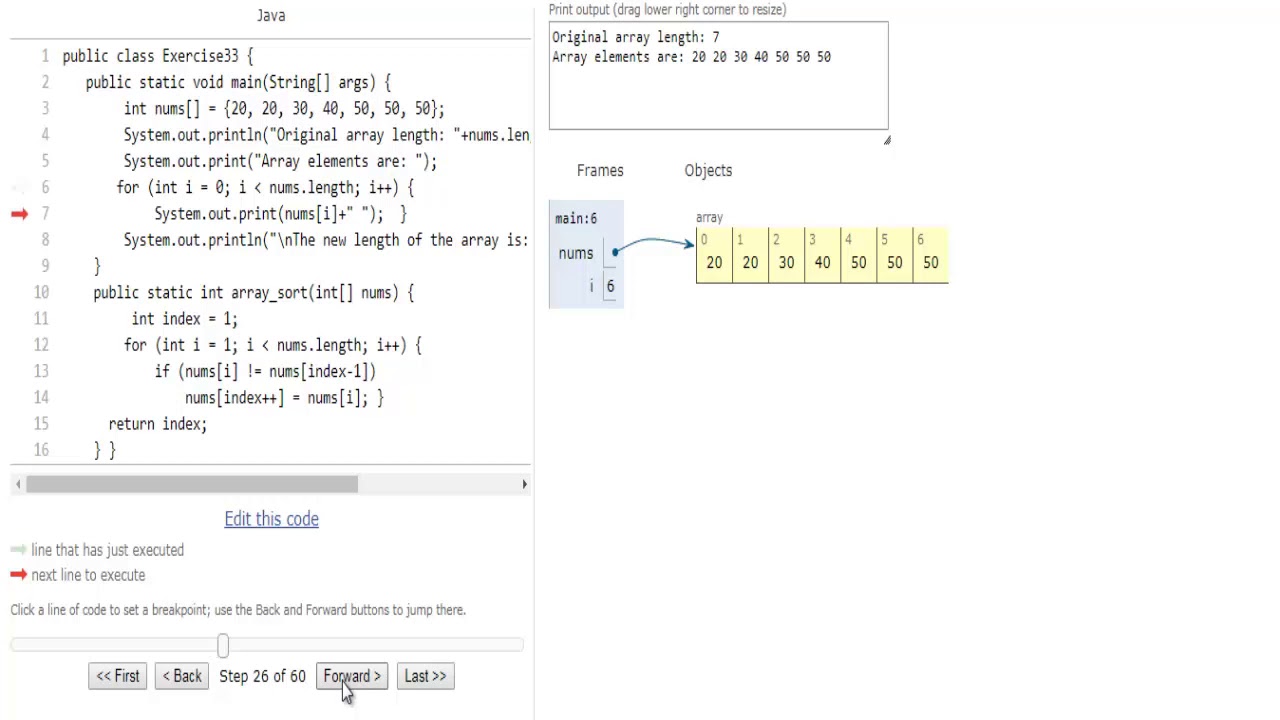 w3resource.com: Java Array Exercise-33