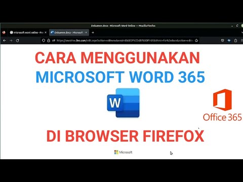 TUTORIAL MENGGUNAKAN MICROSOFT OFFICE WORD 365 GRATIS TANPA DI INSTAL DI LEPTOP TIDAK PERLU LICENSI