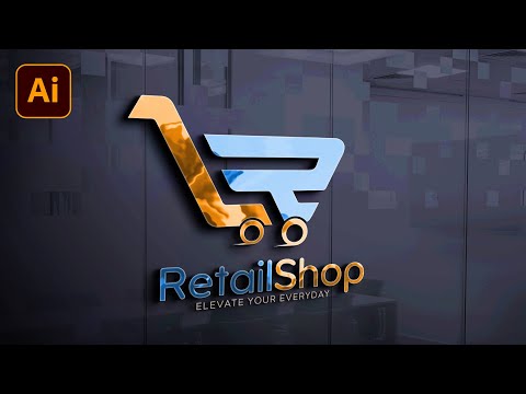 Professional Shopping Logo Design Illustrator | Letter Logo Design Illustrator Tutorial