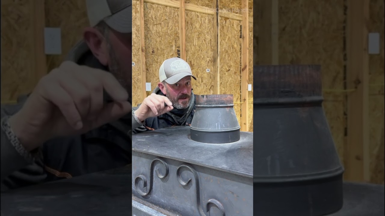 Quick Tip: Install Your Flue Pipe Adapter the Right Way! #tip #flue #stove #diy #reels #fyp