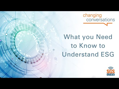 SGS Live presents: What you need to know to understand ESG