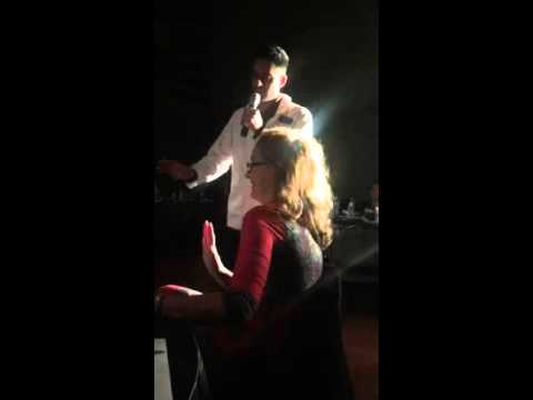 Student serenading professor!