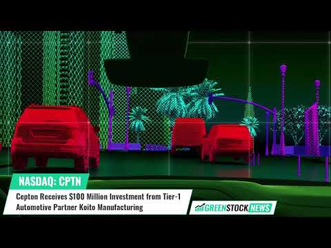 Cepton ($CPTN) Receives $100 Million Investment from Tier-1 Automotive Partner Koito Manufacturing