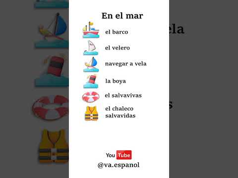 En el mar 🌊 Vocabulary in Spanish #learnspanish #español