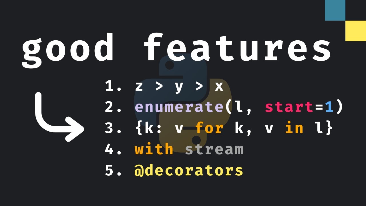 5 Good Python Features