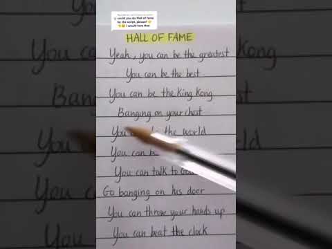 The Script - Hall Of Fame (Lyrics Music 2021)