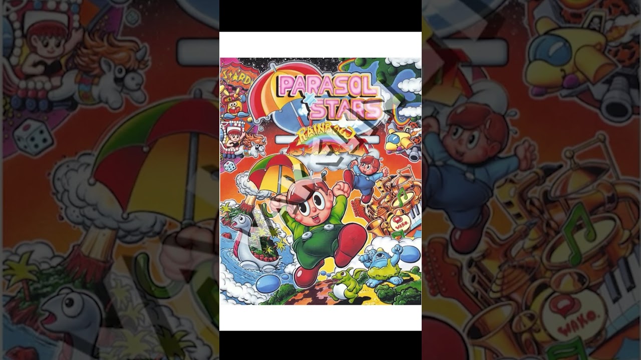 Parasol Stars Artwork by Bob Wakelin Ocean Games NES Game Boy #bobwakelin #gameboy #oceangames #nes