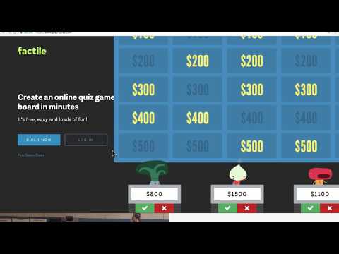 Factile Tutorial - Make Your Own Jeopardy Games