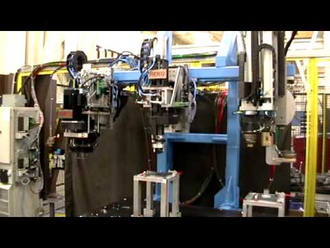 Reko Automation plastic fuel tank hot plate weld and chipless bore