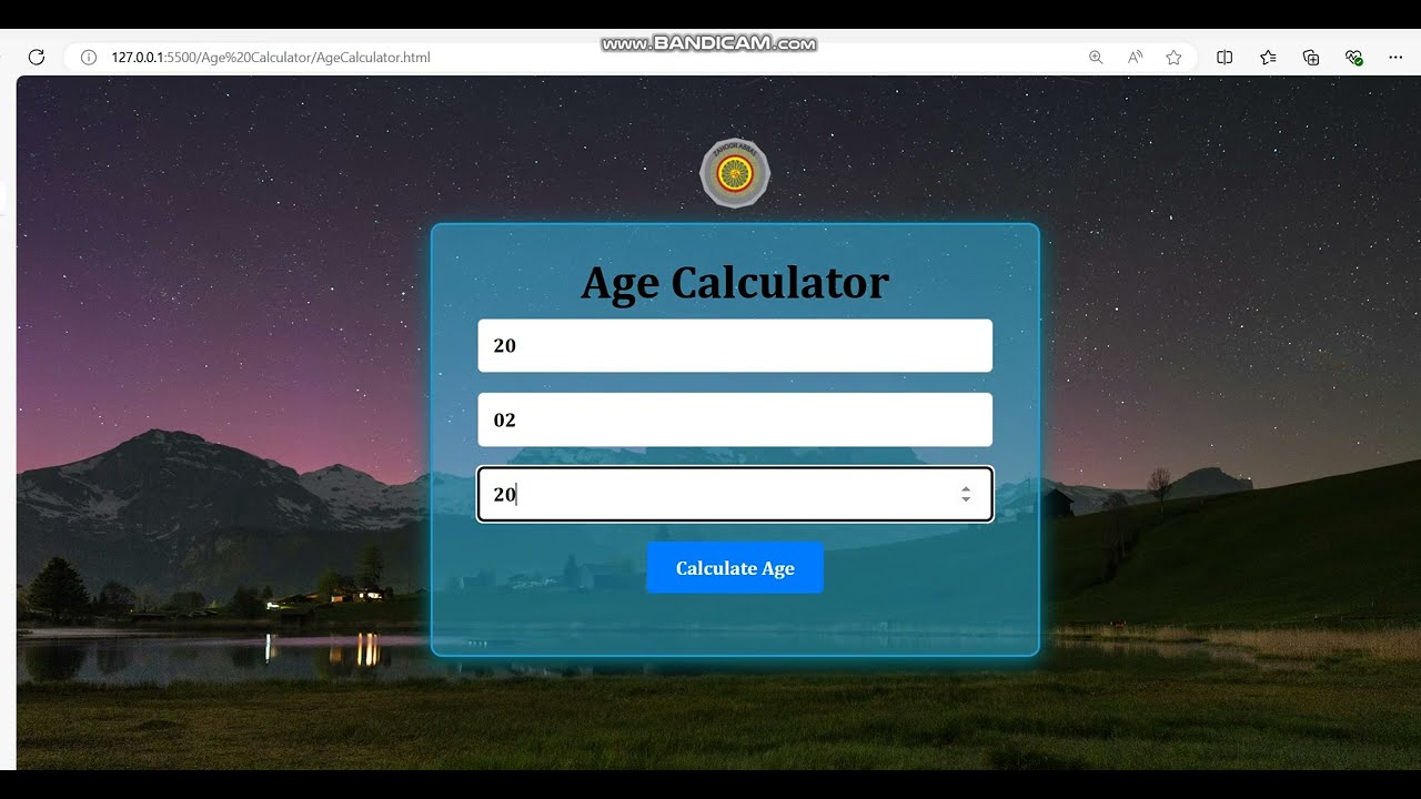 Age Calculator Project for Beginners | HTML, CSS, JavaScript Tutorial