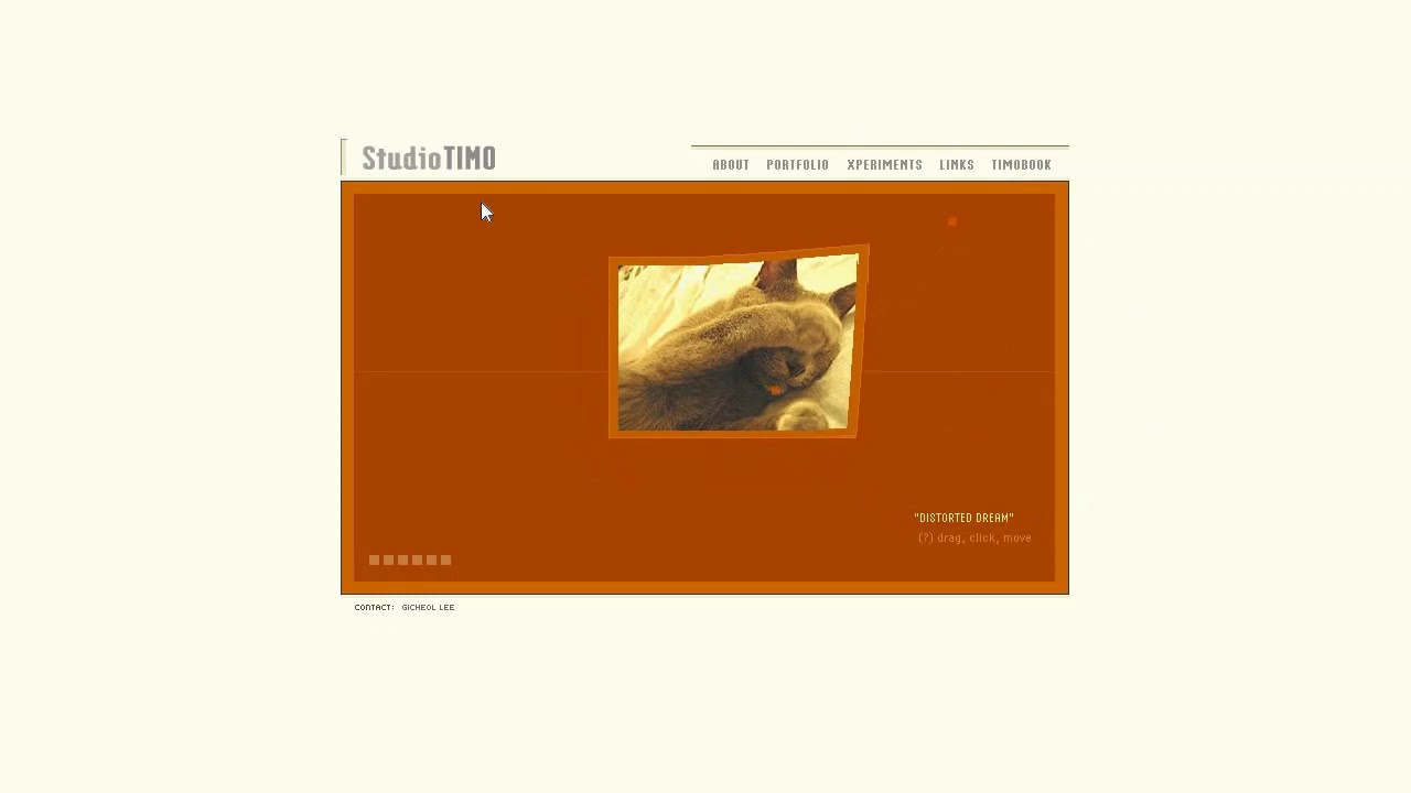 StudioTimo flash website in 2002