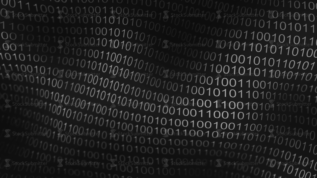 Blue code wave background for business concept. Data binary code network. Software background with