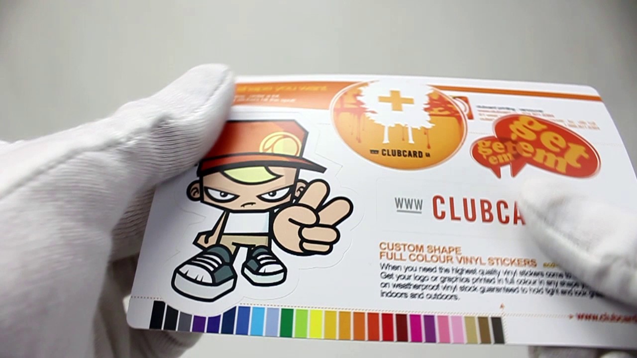 Eco Solvent Stickers | Clubcard TV