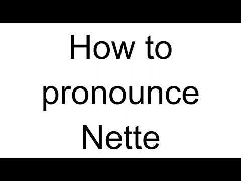 How to Pronounce Nette (Danish)