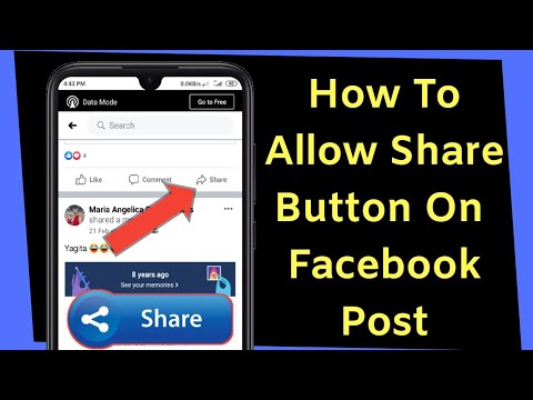 How To Allow Share Button On Facebook Post || Make Facebook Post Shareable