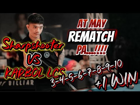 THE REMATCH 🎱 Kyle "SHARPSHOOTER" Amoroto🆚 KARBOL LCS TEAM INDONESIA 3-4-5-6-7-8-9-10 +1 WIN PARTIDA