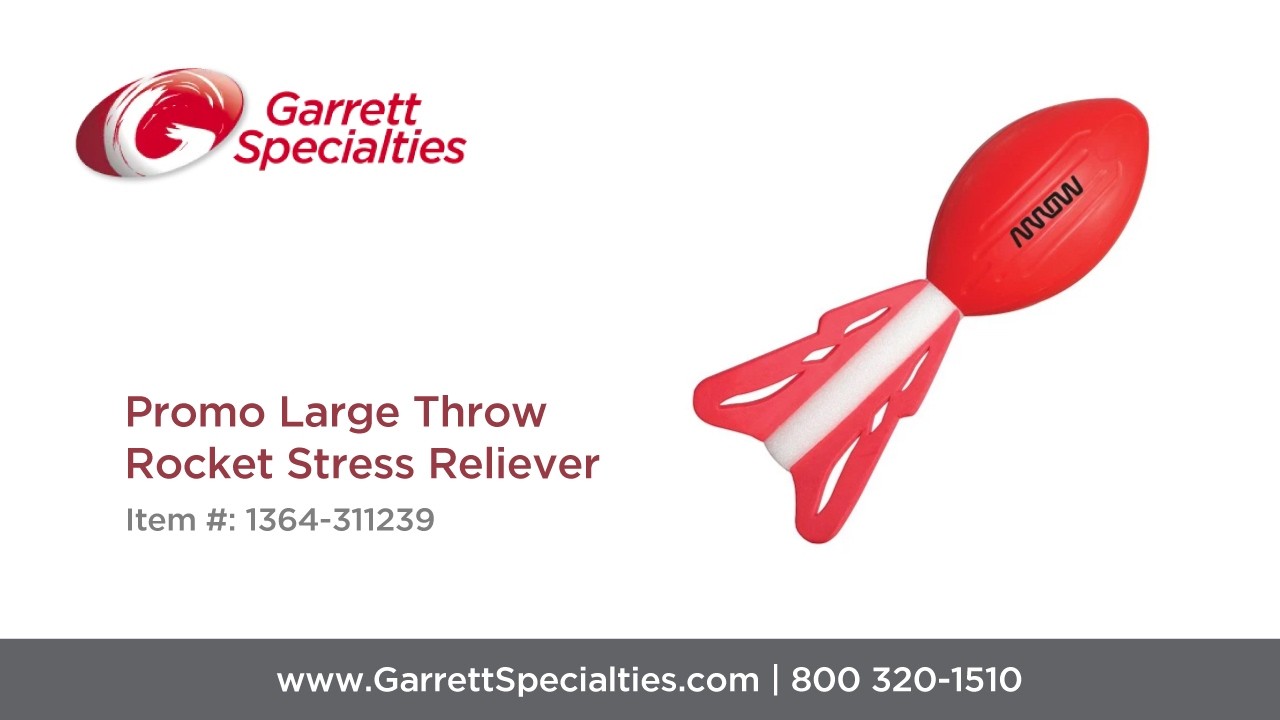 Promo Large Throw Rocket Stress Reliever