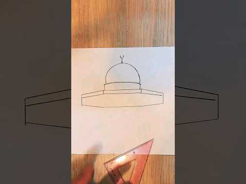 How to Draw Al-Aqsa Mosque #art #drawing #viral #shorts #tiktok #islam #masjid