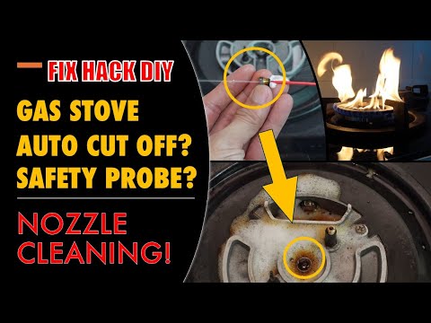 FIX HACK DIY: Gas Stove Cut Off, Yellow Flames & Safety