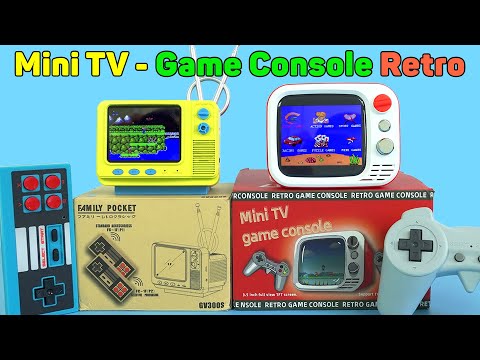 Mini TV - Game Console, Retro Mini Arcade Machine, Two Players and Handheld | Unboxing & Review