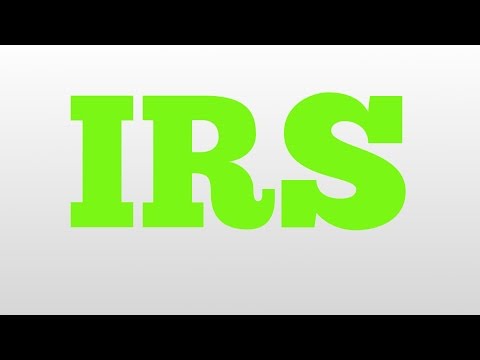 IRS meaning and pronunciation