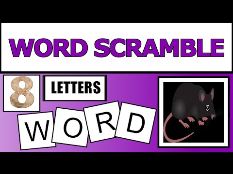 8-Letter Scramble Words- 1 |Jumble Word Game- Guess the Word Game | SW Scramble