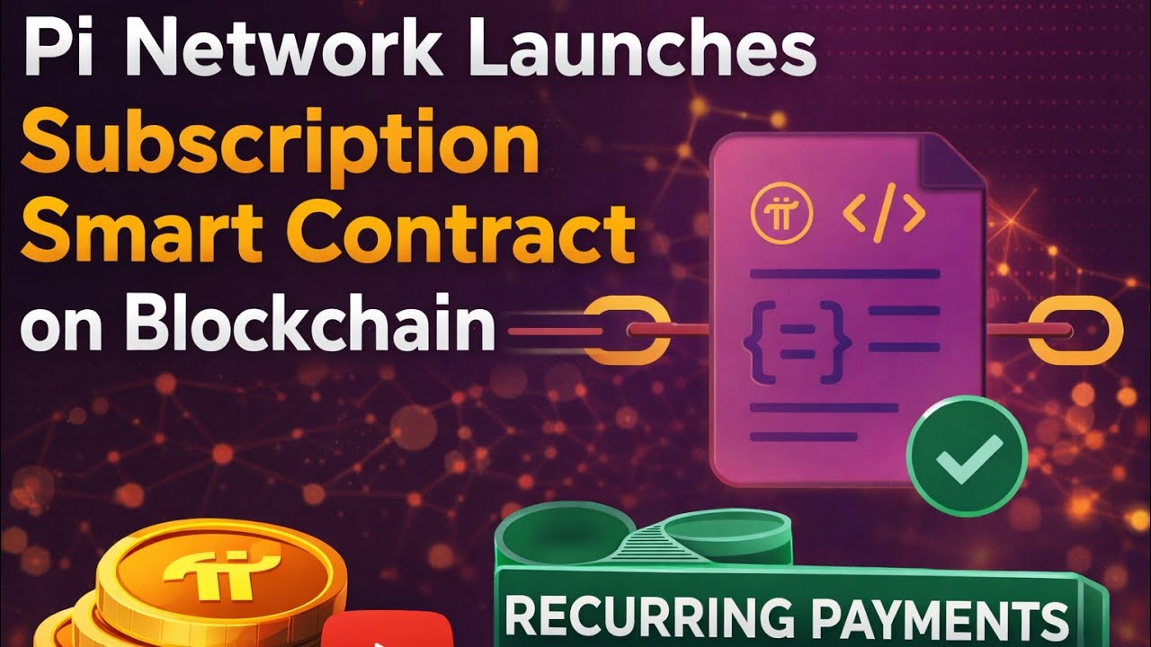 Pi Network Subscription the first Smart Contract Explained ( Pinetwork  Update )