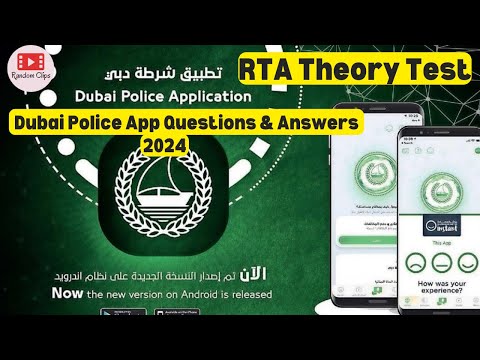 RTA Theory Test Dubai Police App Part - 2️⃣ Questions & Answers 2024