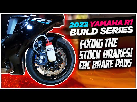 Yamaha R1 EBC Sintered Brake Pads & Speed Bleeders. The BEST upgrade to your brakes!
