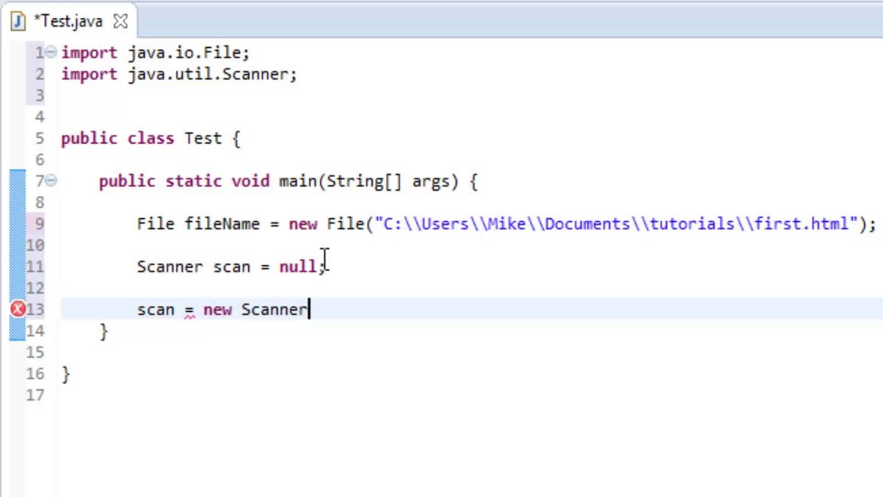 Java - I/O - Reading Files with Scanner
