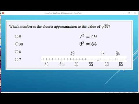 Estimate Square Root to the Nearest Whole Number