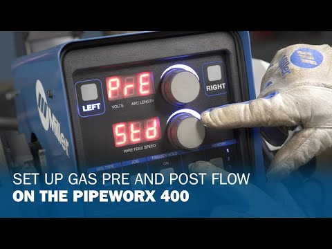 Set Up Gas Pre and Post Flow on the PipeWorx 400