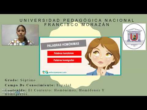 Vídeo educativo: Palabras homónimas / Olga Santos