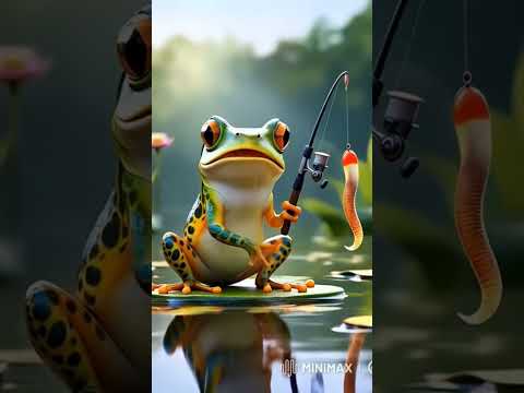 Cute Frog... #cartoon #funny #gemoy #ai