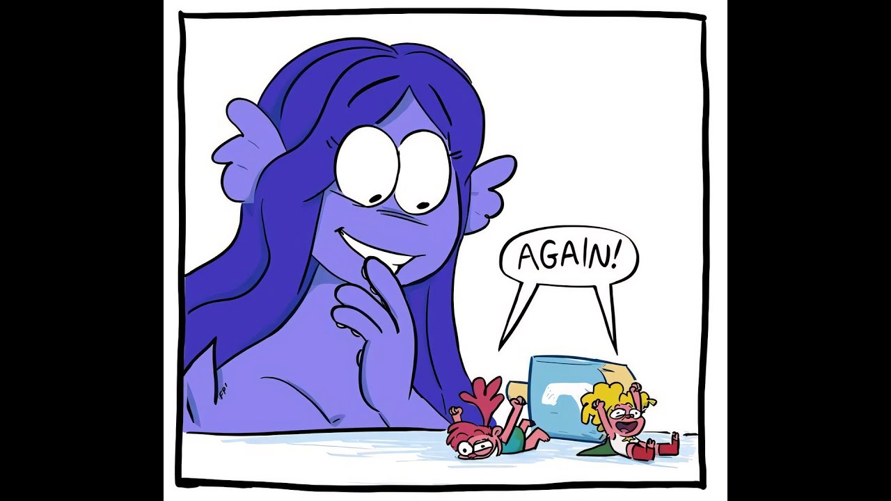Ruby Gillman and Poppy and Viva Spinning Dreidel Comic AI Dub