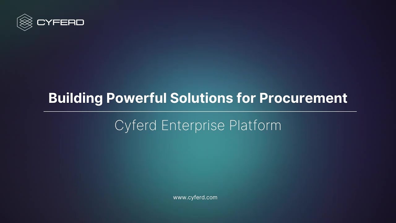 Cyferd Overview - Procurement Solutions
