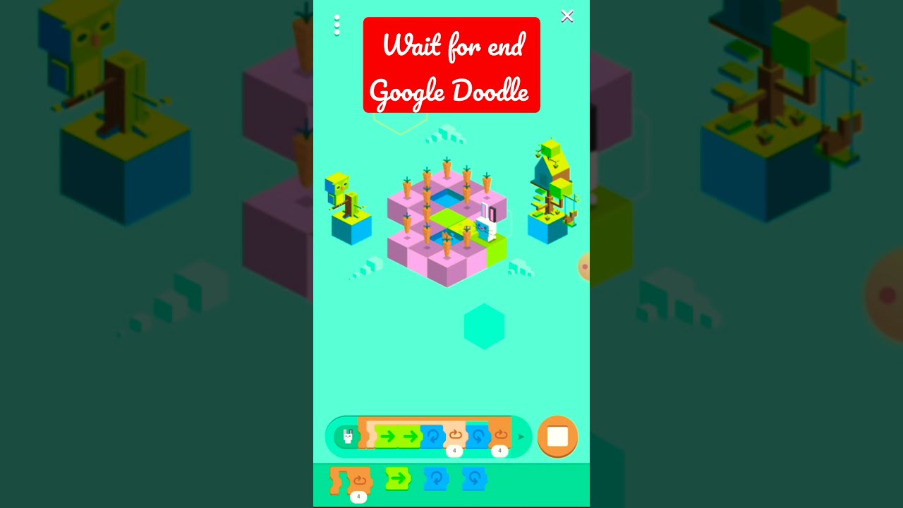 Google Doodle coding puzzle level 4 #shorts