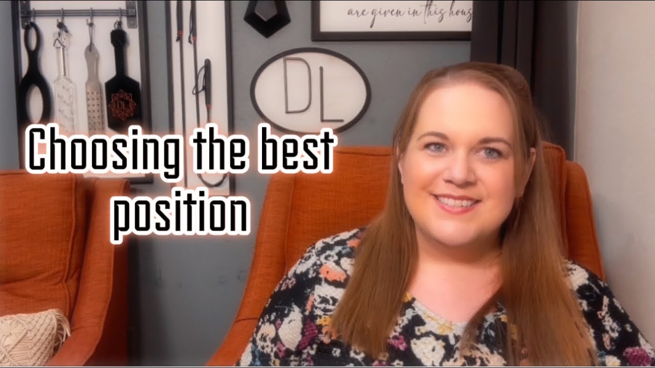 Choosing a spanking position