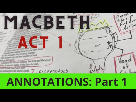 Macbeth Annotations: Act 1: Scenes 1 & 2