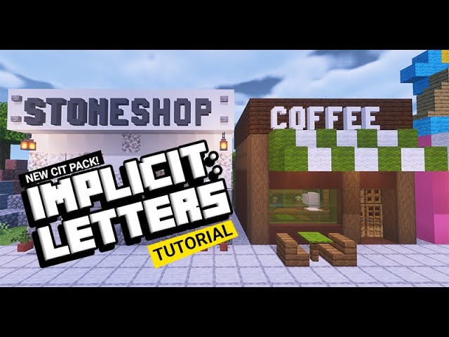 IMPLICIT: LETTERS Minecraft Texture Pack