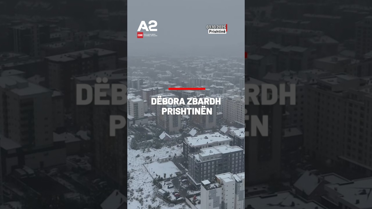 Dëbora zbardh Prishtinën