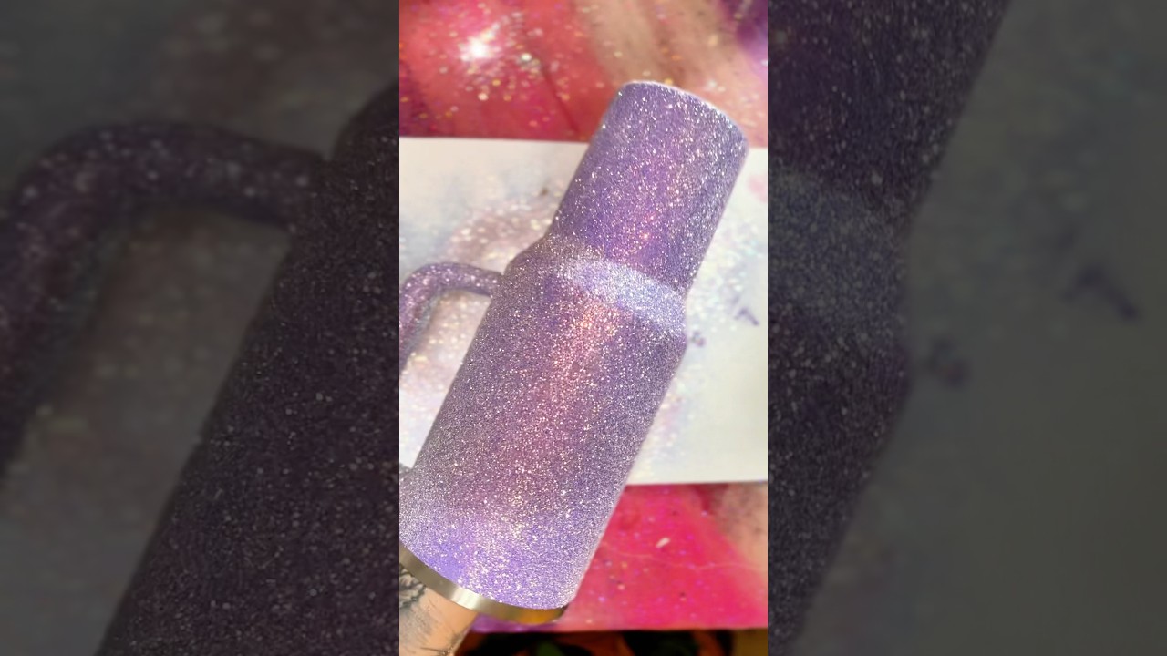 Lilac Stanley glitter tumbler #stanleytumbler