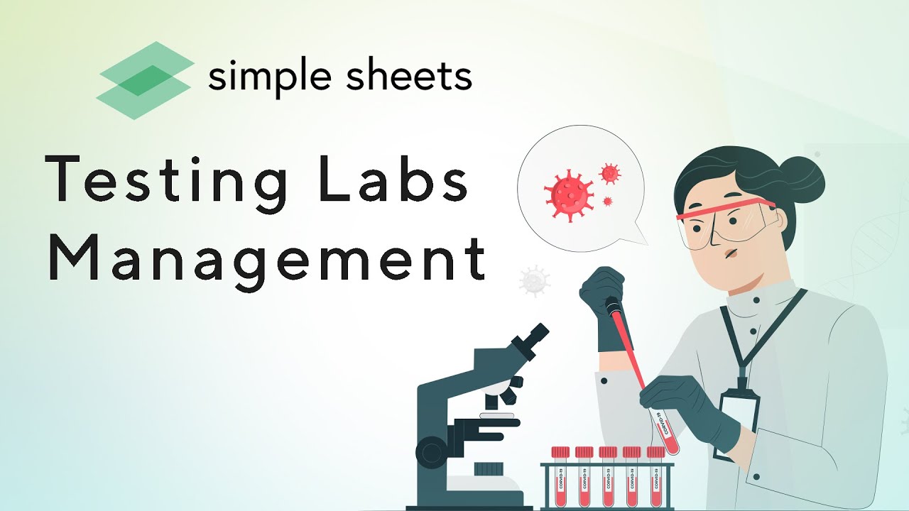 Testing Labs Management Excel Template Step-by-Step Video Tutorial by Simple Sheets