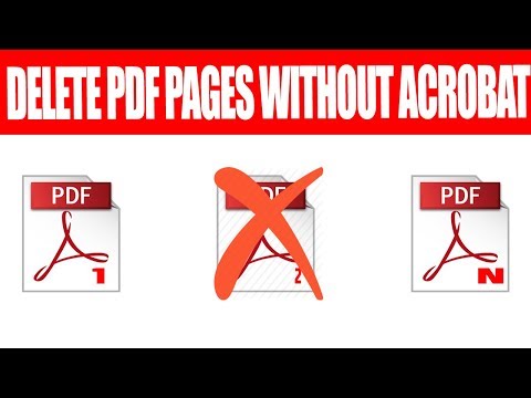 How to delete pdf pages free